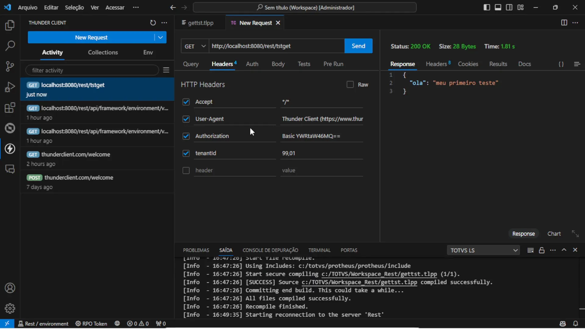 Guia Prático para Usar o Método GET em APIs REST no Protheus